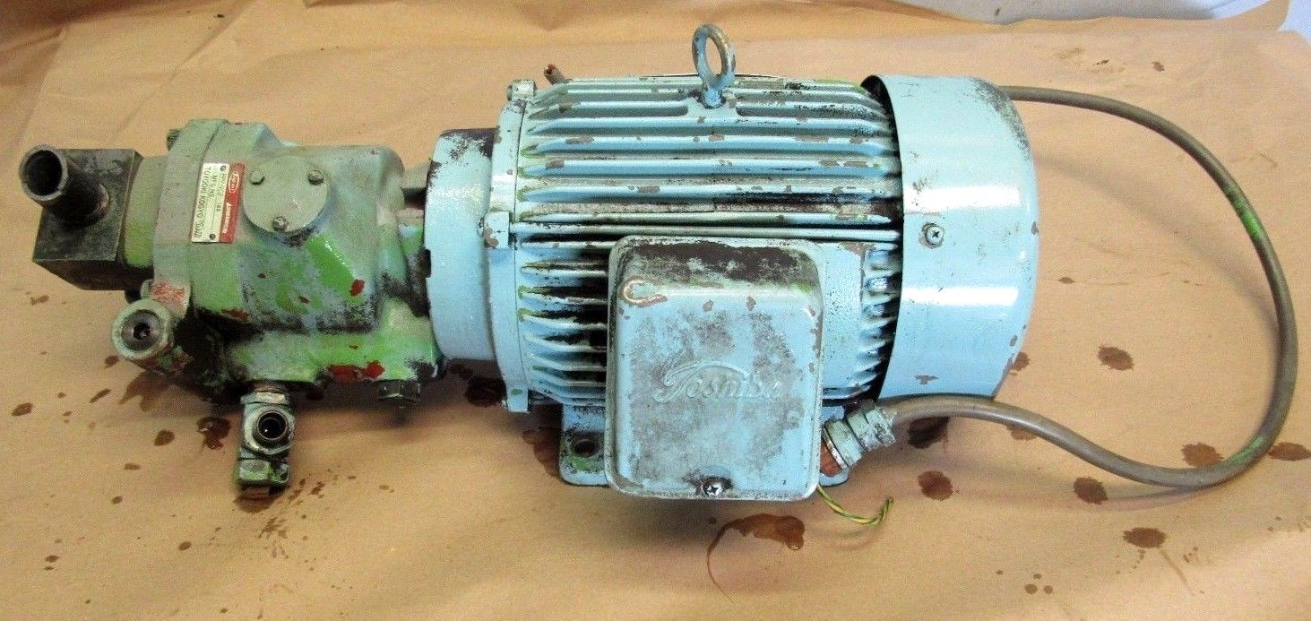TOYO-OKI KOGYO HPP-VC2-F14A3-EE HYDRAULIC PUMP W/TOSHIBA 2.2KW ...