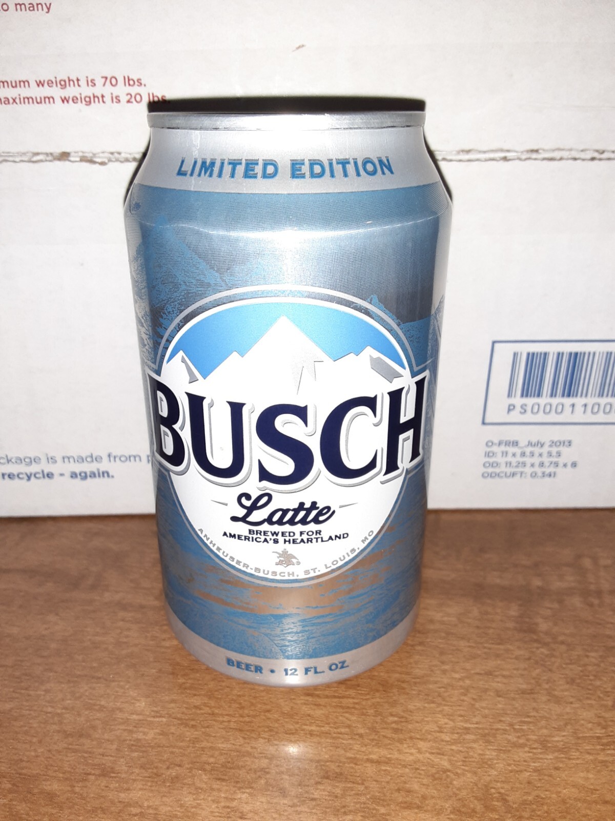 Busch Light Latte 12oz. Limited Edition Stay On Tab Beer Can EMPTY B/O ...