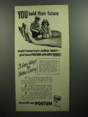 1946 Postum Drink Mix Ad - You Hold Their Future | eBay