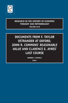 Documents from F. Taylor Ostrander at Oxford, John R. Commons ...