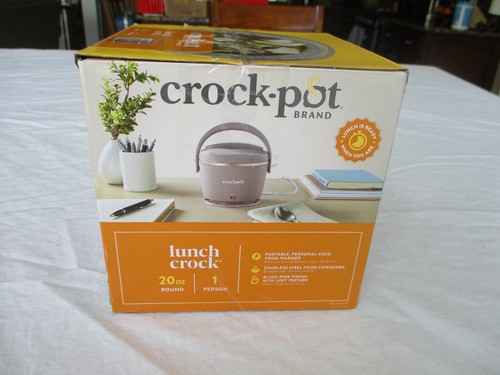 Crock-Pot 20-Ounce Electric Lunch Box, Portable Food Warmer, Blush Pink ...
