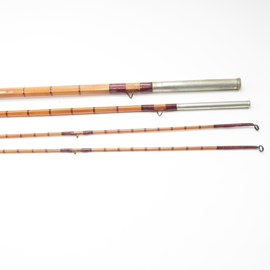 Antique Fred Divine Split Cane Bamboo Fishing Fly Rod Pole Vintage
