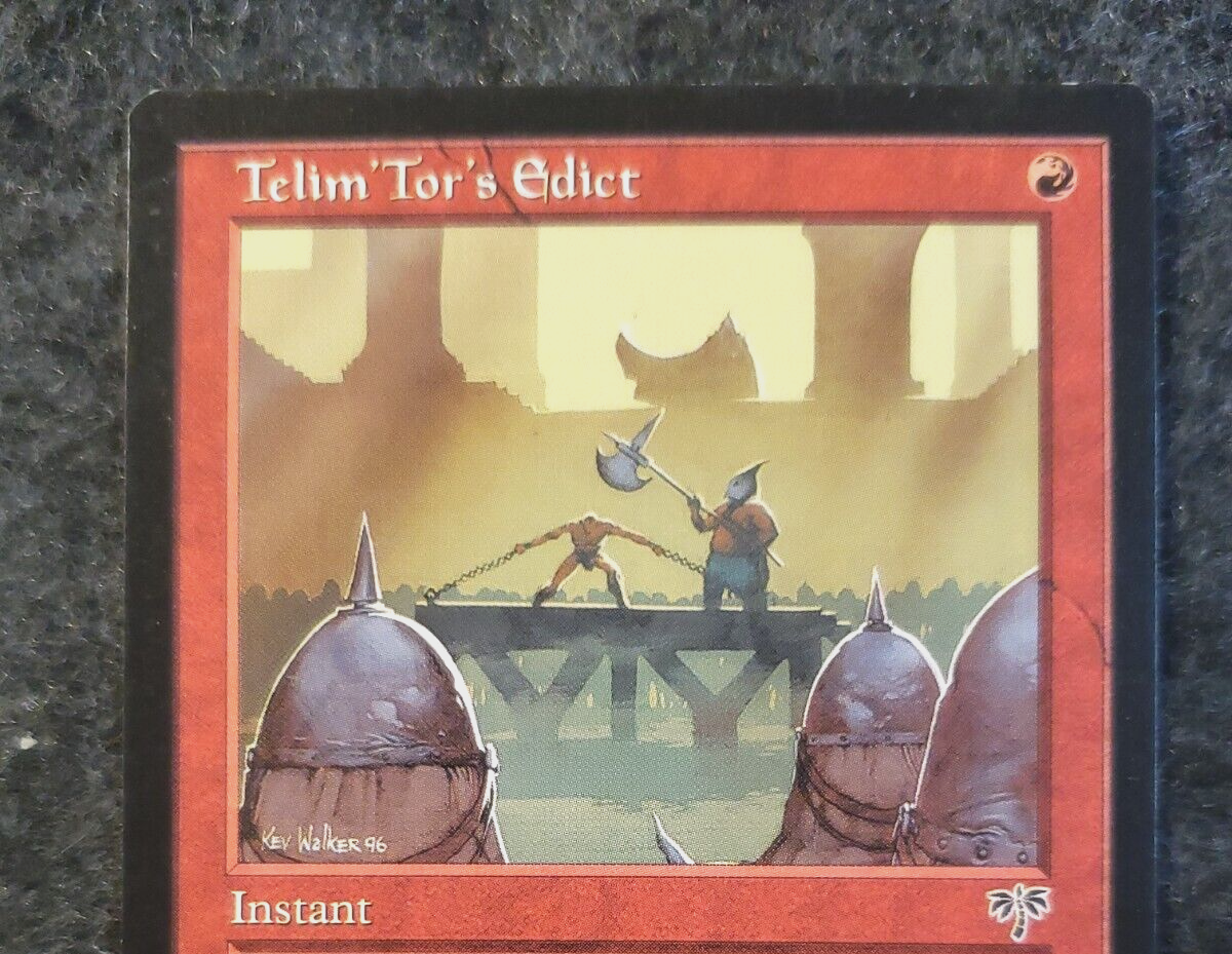 Telim'Tor's Edict Mirage NEVER PLAYED Rare MAGIC THE GATHERING MTG CARD ...