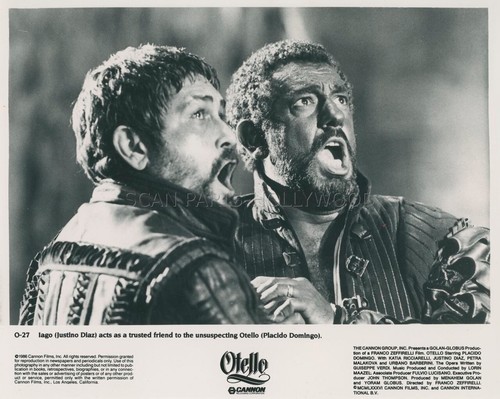 JUSTINO DIAZ PLACIDO DOMINGO OTELLO 1986 PHOTO ORIGINAL #1 | eBay