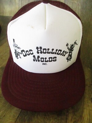 Doc Holliday MOLDS INC. Vintage Mesh Snapback Adjustable Trucker Hat ...