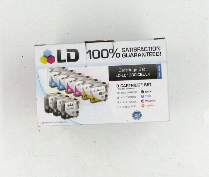 LD For Brother LC103 6pk color only LC103B LC103C LC103M LC103Y MFCJ245 ...