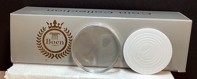 Boen Set Of 20 Coin Collection Round Plastic Coin Holders New 37MM | eBay