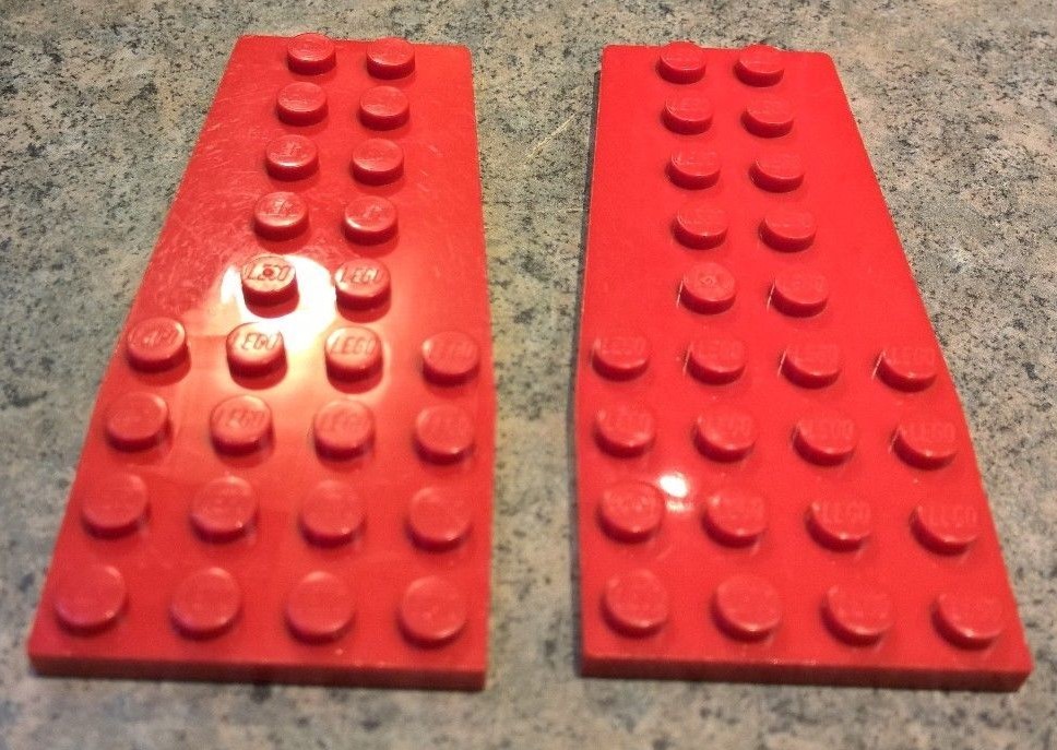 Lego Lot of 2 - 4x9 plate wing wedge 2413 Choose Your Color | eBay