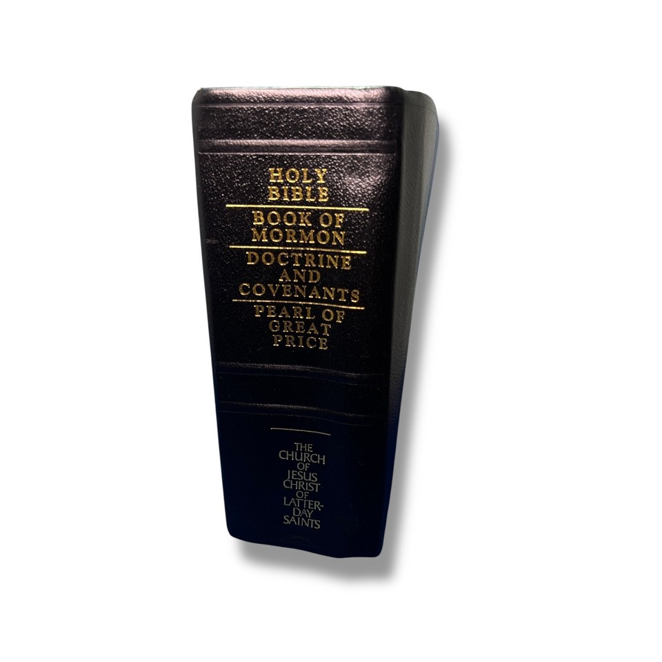 LDS Quad Scriptures Book Of Mormon Bible Blue 9.25"x6"x4" Doctrine ...