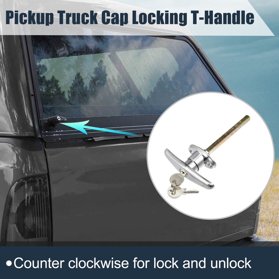 Universal Pack (1) Garage Door Keyed T-Handle Lock Kit Shed Door Lock T ...