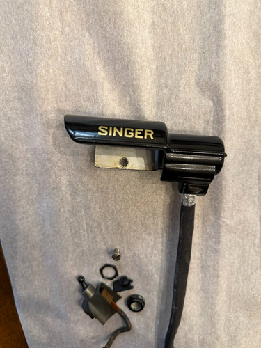Vintage Light Housing & Switch Parts from 1952 Singer 221 Featherweight ...