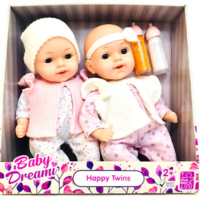 Gi Go Toys Baby Dreami Happy Twins 13" Girl Baby Dolls In Adorable ...