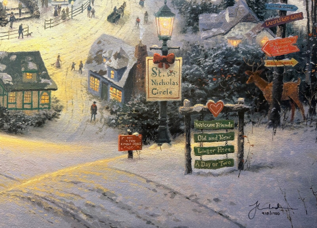 Thomas Kinkade Kerstkerk