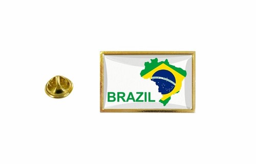 Pins Pin Badge Pin's Flag Country Map BR Brazil | eBay