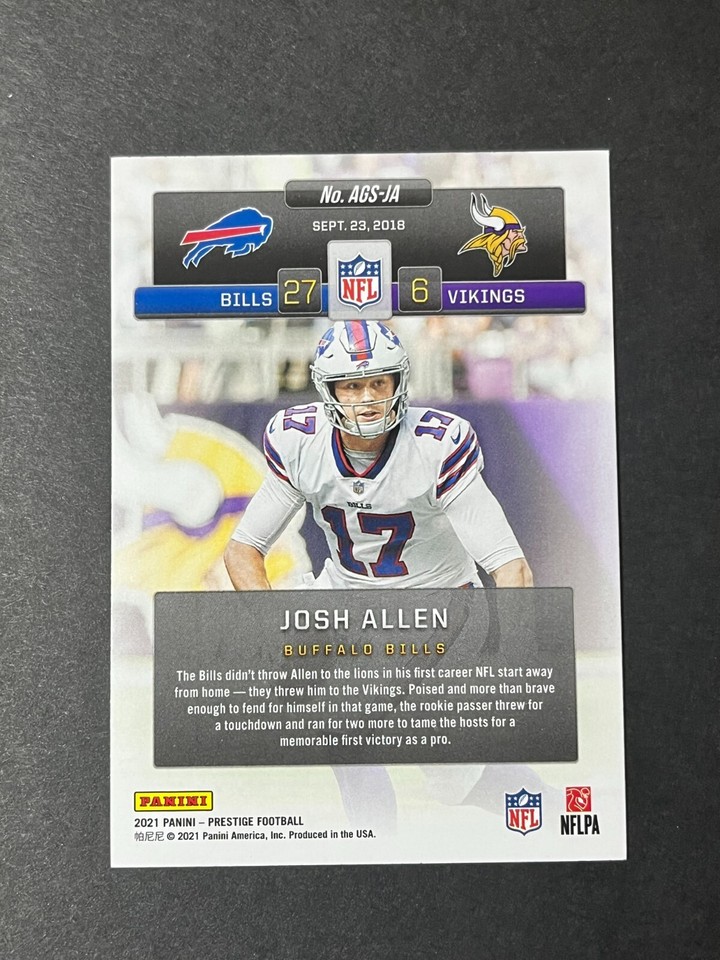 2021 Prestige Josh Allen Any Given Sunday #AGS-JA | eBay
