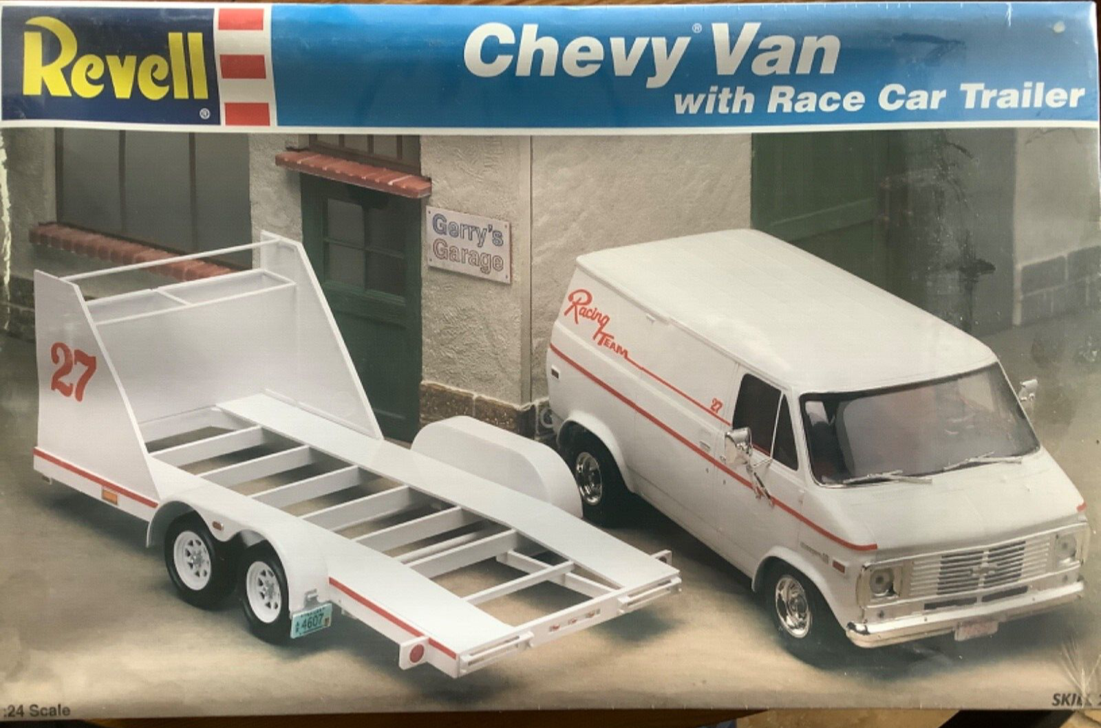 Revell chevy van withrace car trailer model kit | eBay