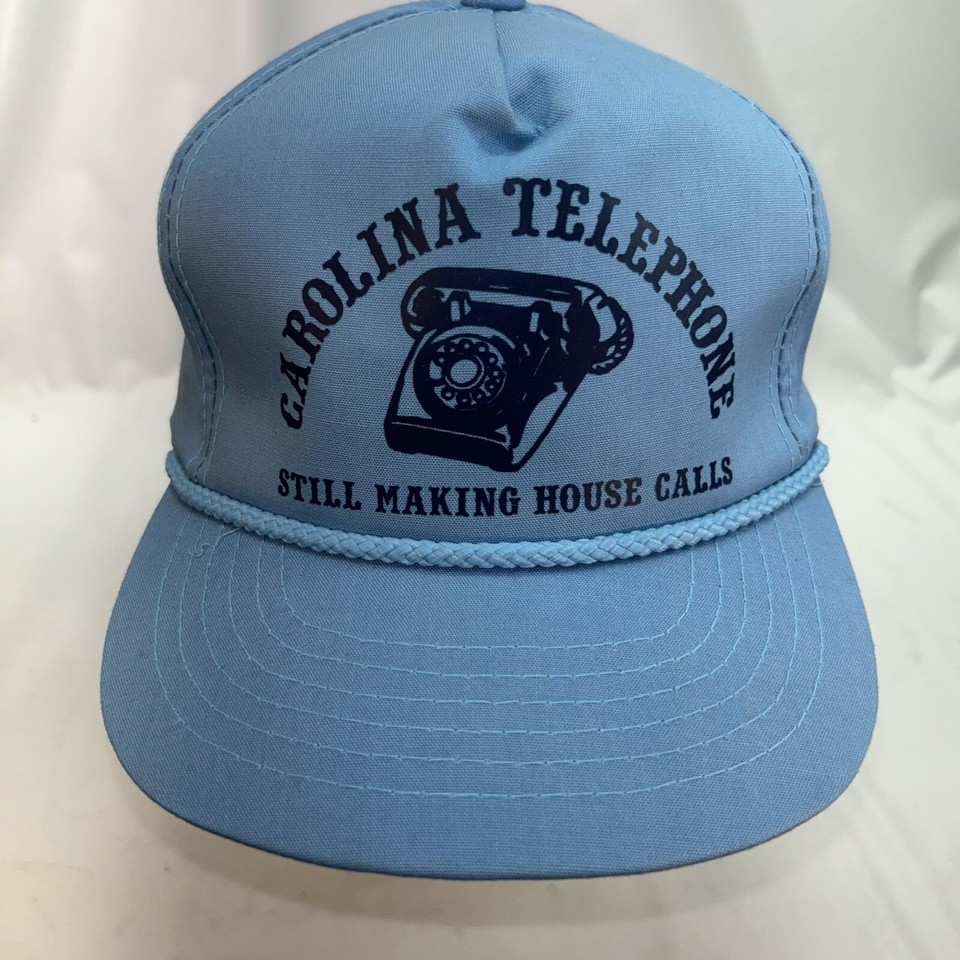 Vintage Snap Back Carolina Telephone Hat Cap Rotary Phone Company NOS ...