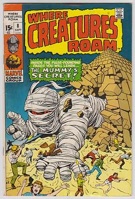 L3973: Where Creatures Roam #8, Vol 1, F-F+ Condition | eBay