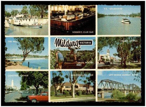 Vintage Postcard RPPC (Murray Views) - Mildura, VIC | eBay