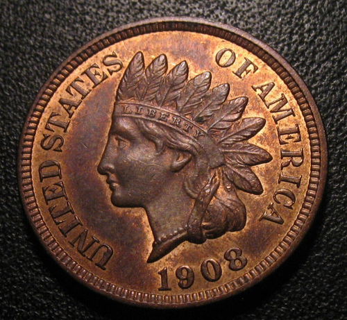 OLD US COINS 1908 CHOICE BU UNC RB INDIAN HEAD CENT PENNY | eBay