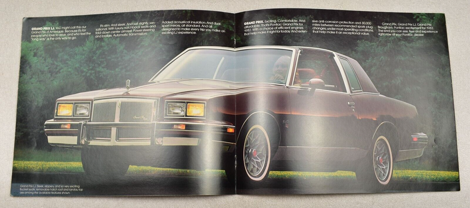 1982 PONTIAC GRAND PRIX SALES BROCHURE | eBay