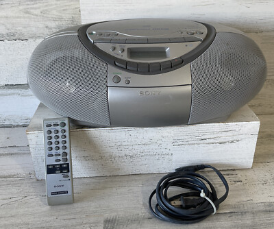 Sony CFD-S350 CD FM/AM Cassette Tape Stereo Radio Boombox W/Remote ...
