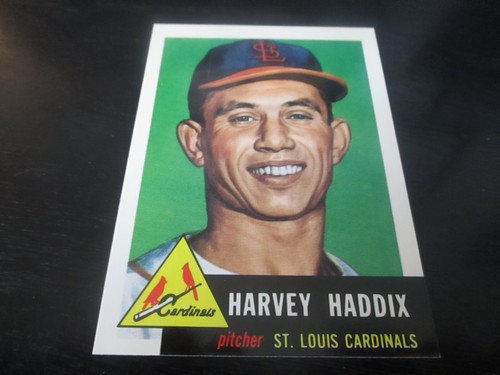 harvey haddix (st. louis cardinals-p) 1953 TOPPS ARCHIVES reprint card ...