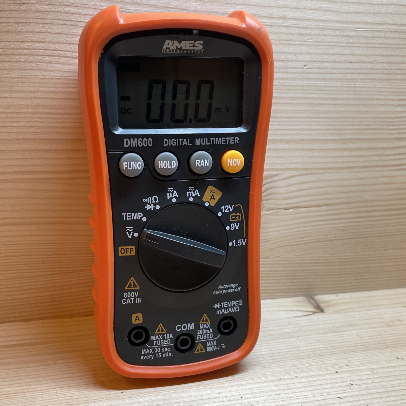 AMES INSTRUMENTS DM600 64014-Compact Digital Multimeter Missing Battery ...