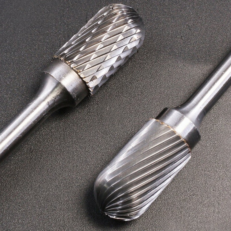 Precision Machining Rotary Burr Die Grinder Accessory Double Cut Design ...