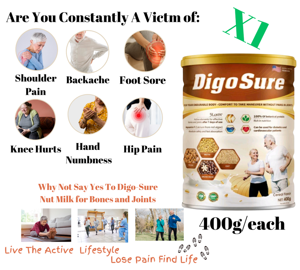Digosure Nut Milk For Bone And Joints [400g] 100% ORIGINAL, FDA, Free ...