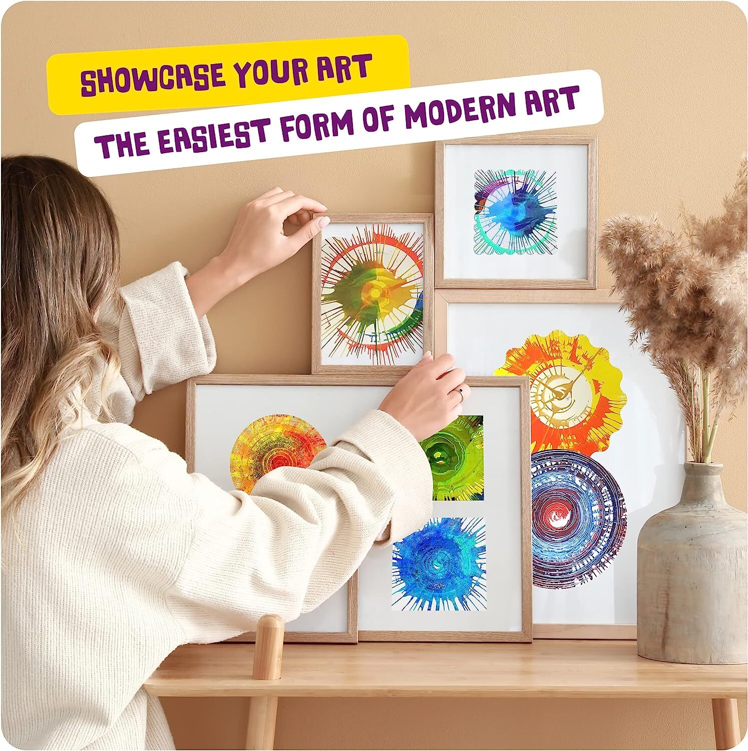 "Kids Paint Spin Art Kit - Creative Craft Set, Ages 4-8, Gift Ideas" | eBay