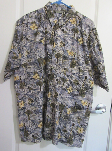 Vintage Protest Clothing brand Men's Extra- Large Hawaiian Print Shirt ...