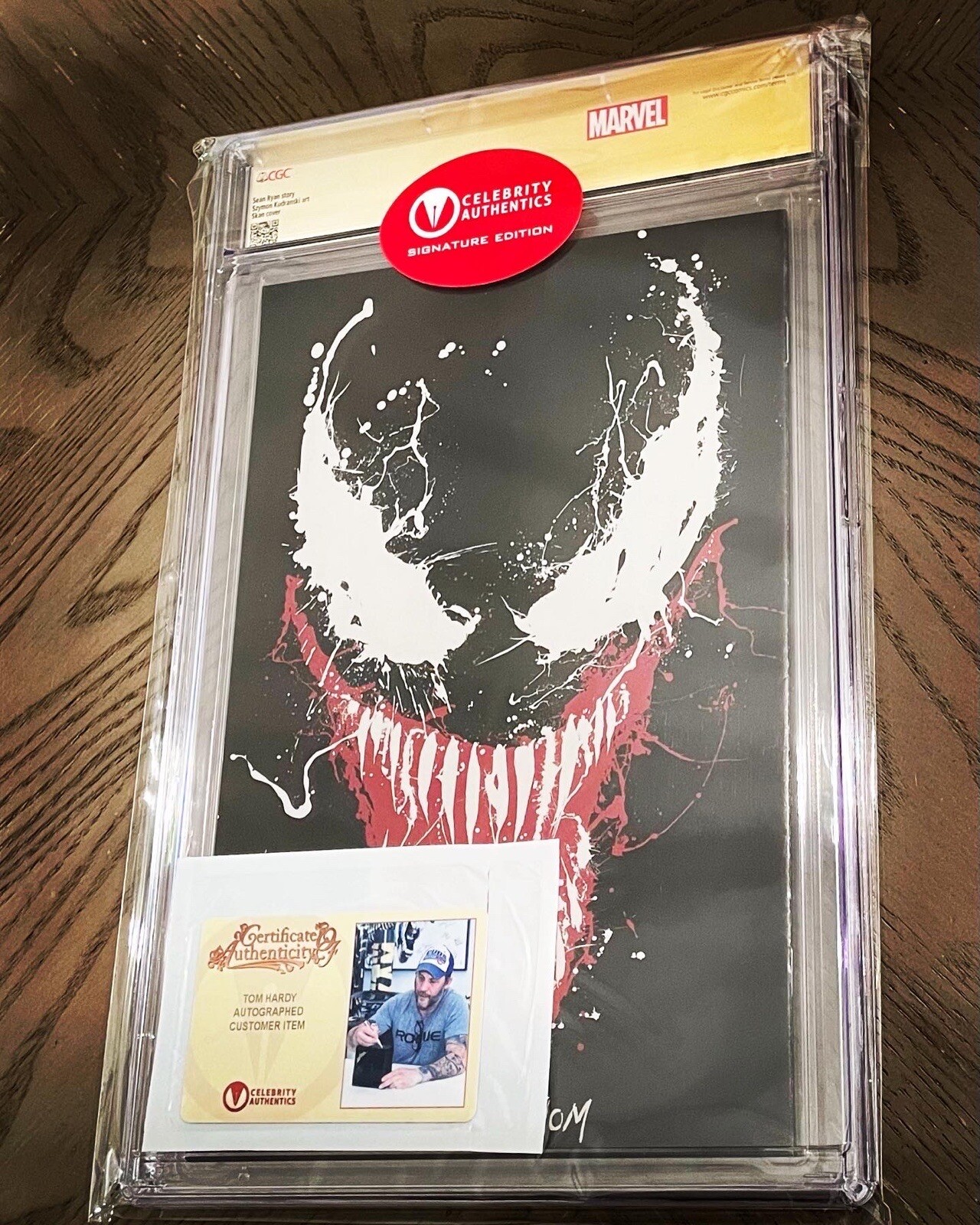 VENOM 1 AMC MOVIE VARIANT CGC 9.8 SS SIGNED BY TOM HARDY MINT HOT🔥🔥🔥🔥🥵 ...