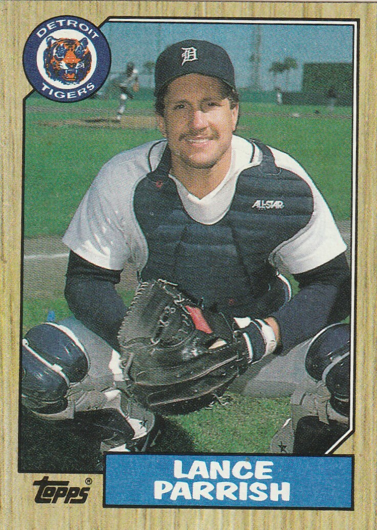 FREE SHIPPING-MINT-1987 Topps Lance Parrish Detroit Tigers 791 PLUS ...