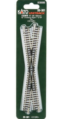 NEW Kato N Right-Hand Crossing Track 186mm 7-5/16" 15-Degree 20301 | eBay