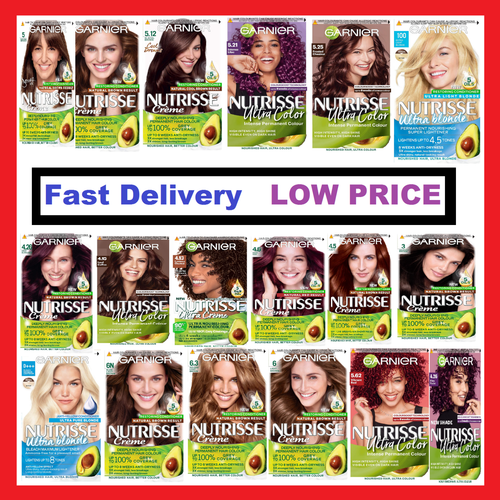 Garnier Nutrisse Color Hair Dye Permanent - All Colours Available Fast ...