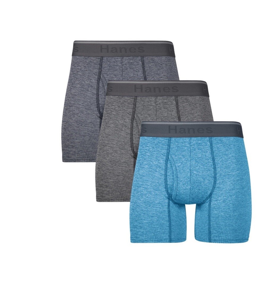 Hanes Comfort Flex Fit Tagless Boxer Briefs Breathable Stretch Mesh Men ...