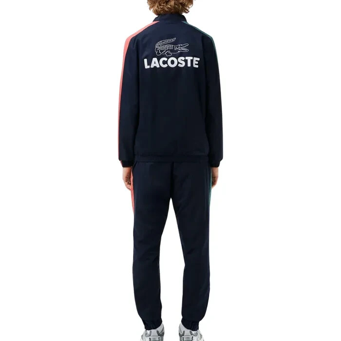 Lacoste Full Tracksuit Set Top Bottoms Blue WH8334 Mens Size S L XL XXL ...