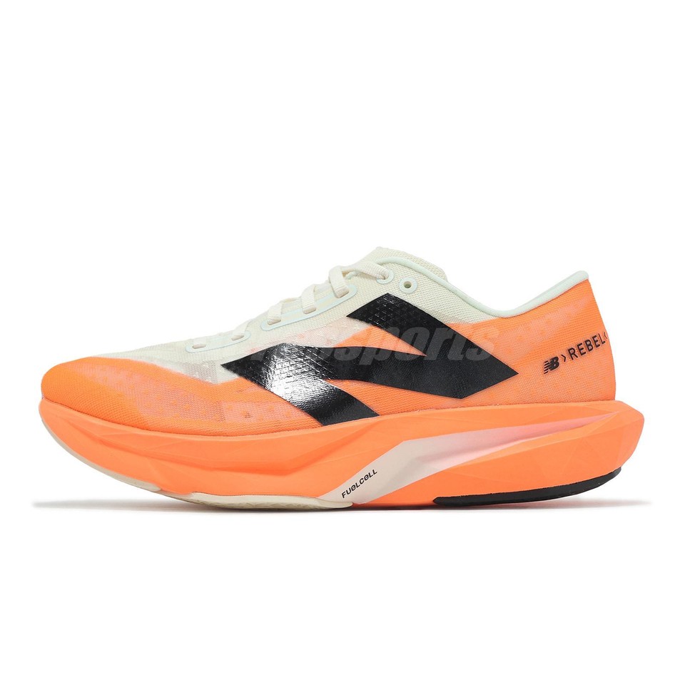 New Balance FuelCell Rebel V4 2E Wide NB Hot Mango Black Men Running ...