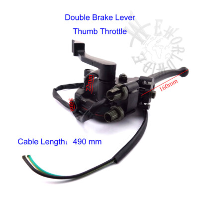 Thumb Throttle Brake Lever For 50cc 70cc 90cc 110cc 125cc 150cc 250cc ...