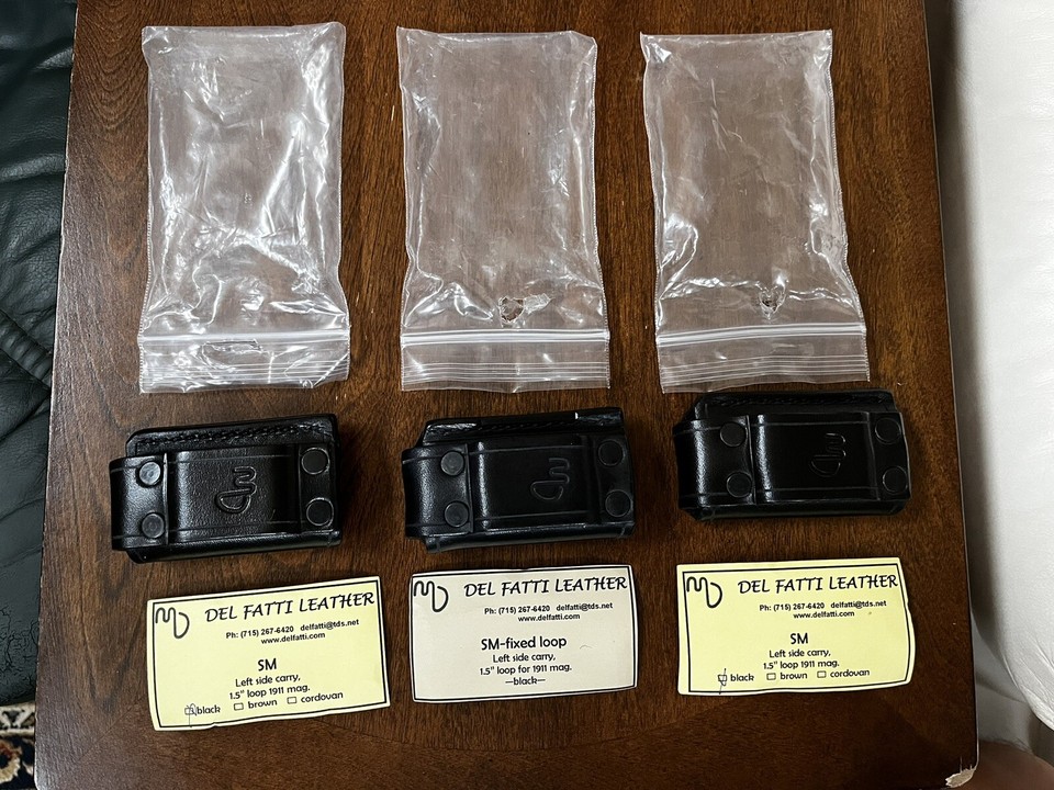 Matt Del Fatti Mag Carrier Pouch 1911 Magazine Black, Holster | eBay