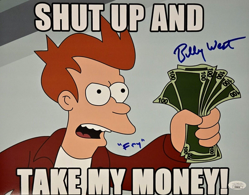 Billy West Signed Photo Philip Fry Futurama Autograph Meme 11x14 JSA ...