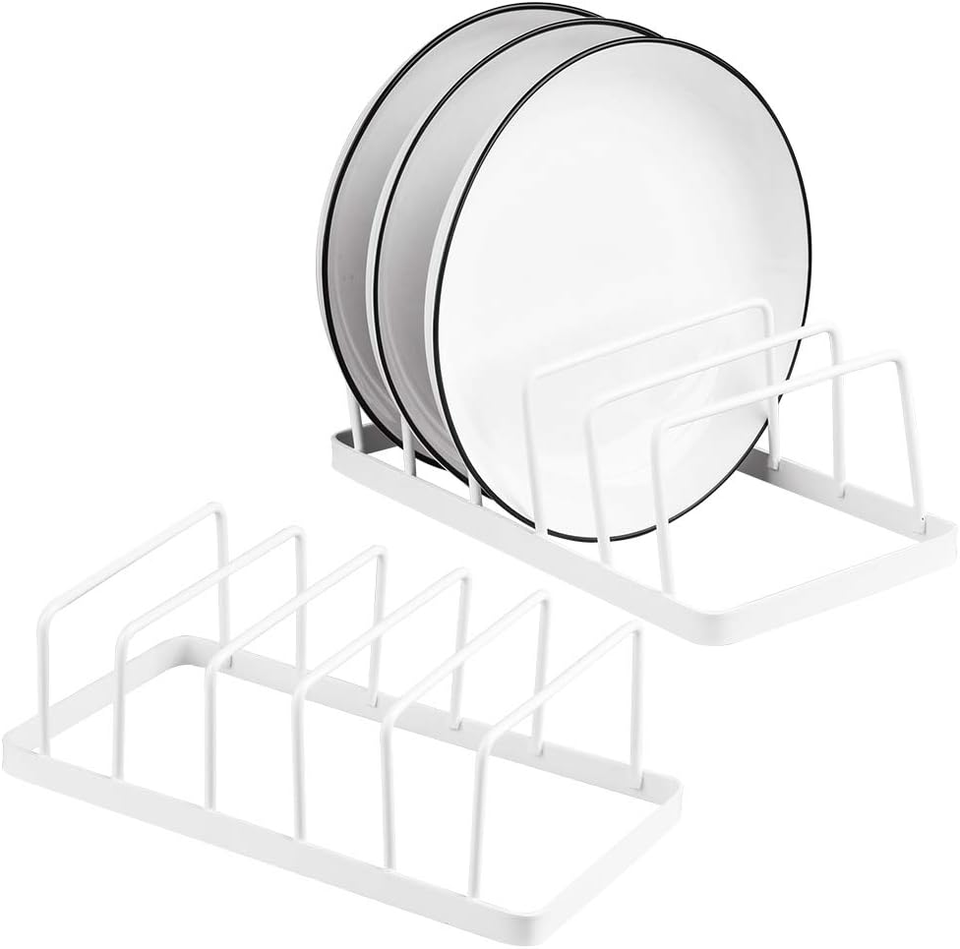 Tomorotec Dish Plate Storage Drainboard 2-Pack, Alloy Steel Kitchen Pot ...