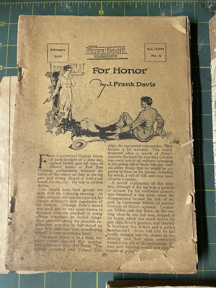 Lot of 5 Blue Book Magazines 1917–1919 – Poor, No Covers – Art/Craft ...