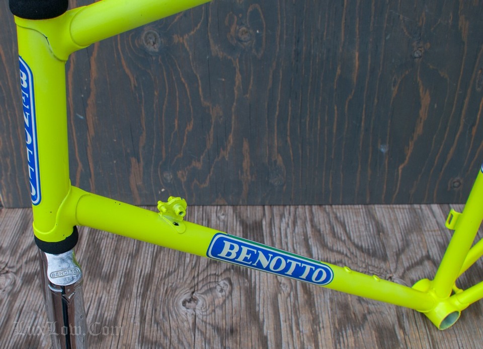 NOS Vintage Benotto 5000 62cm Aero RoadBike FRAME FORK Columbus Tubes ...