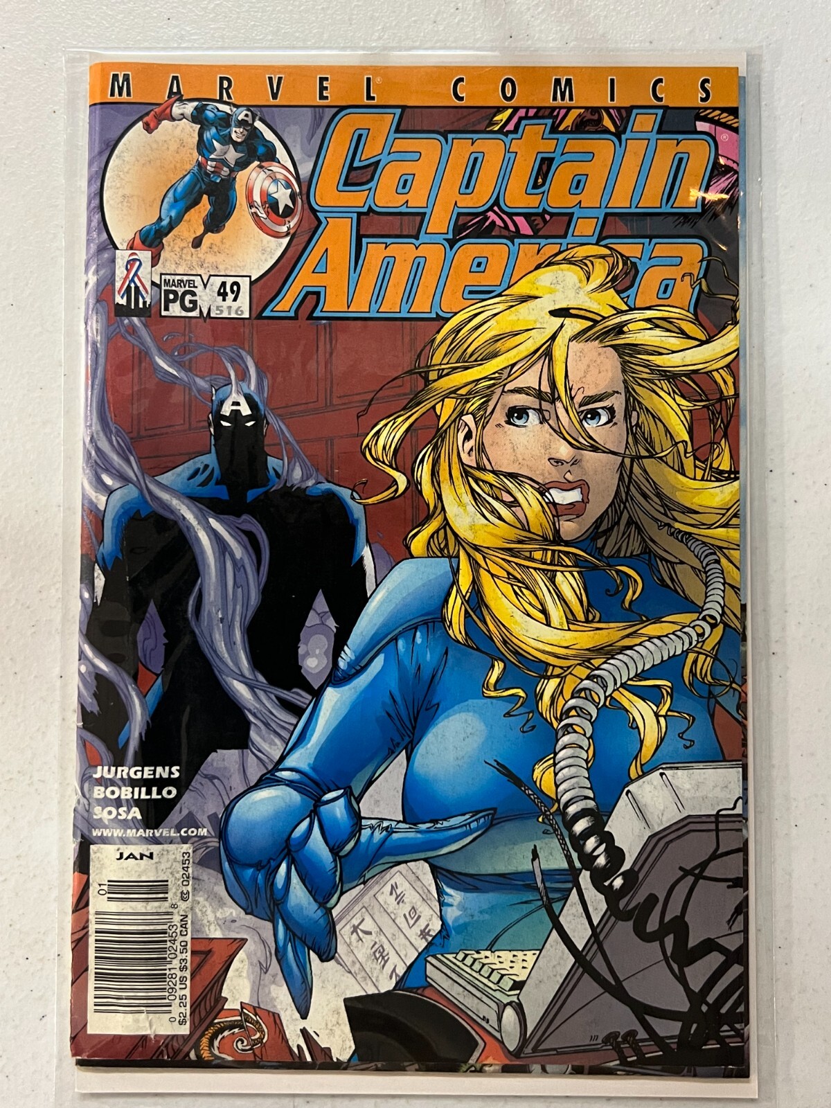 Captain America (Vol.3) #49 LGY516 NEWSSTAND UPC Marvel Comics 2002 ...