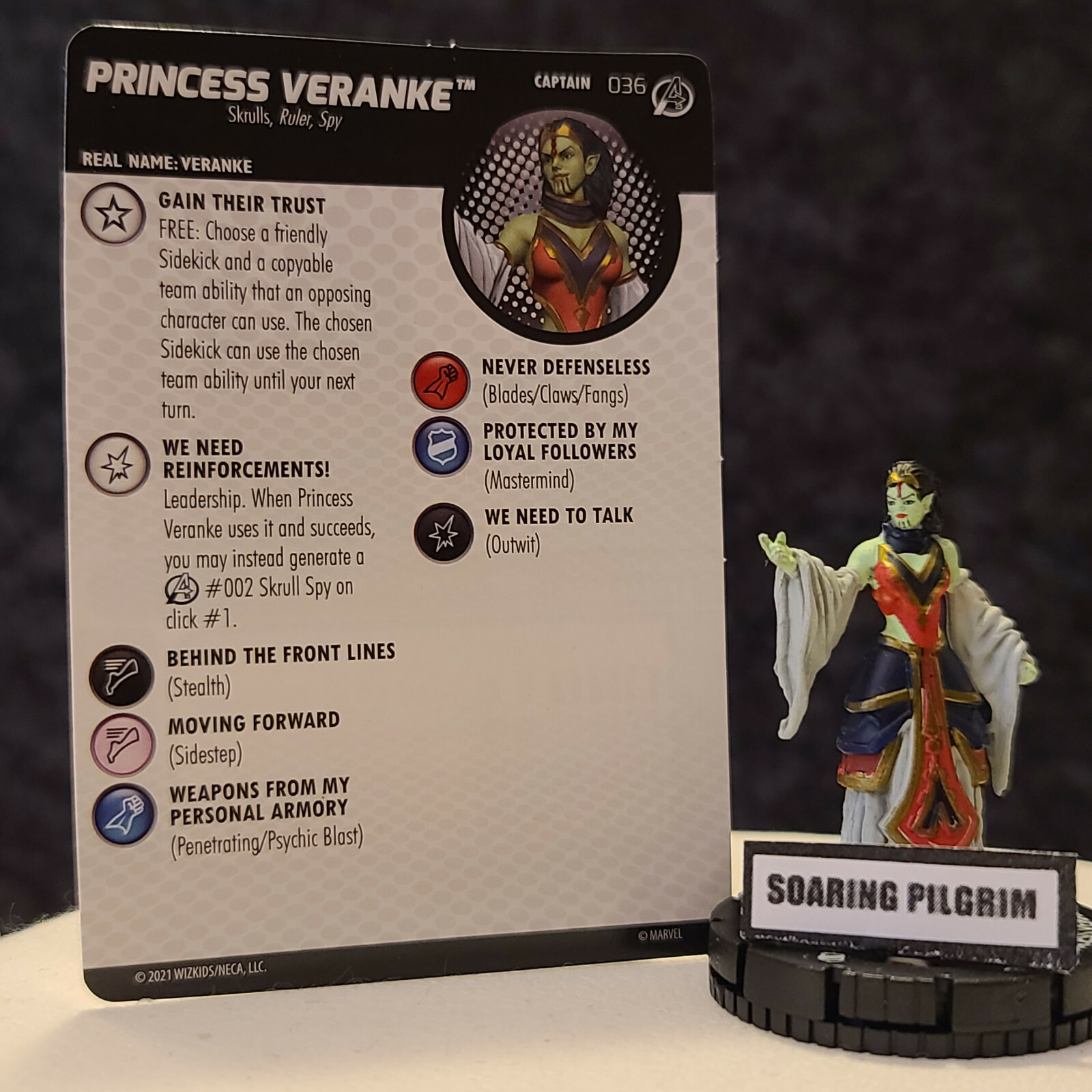 PRINCESS VERANKE - 036 - RARE Avengers Fantastic Four EMPYRE Heroclix ...