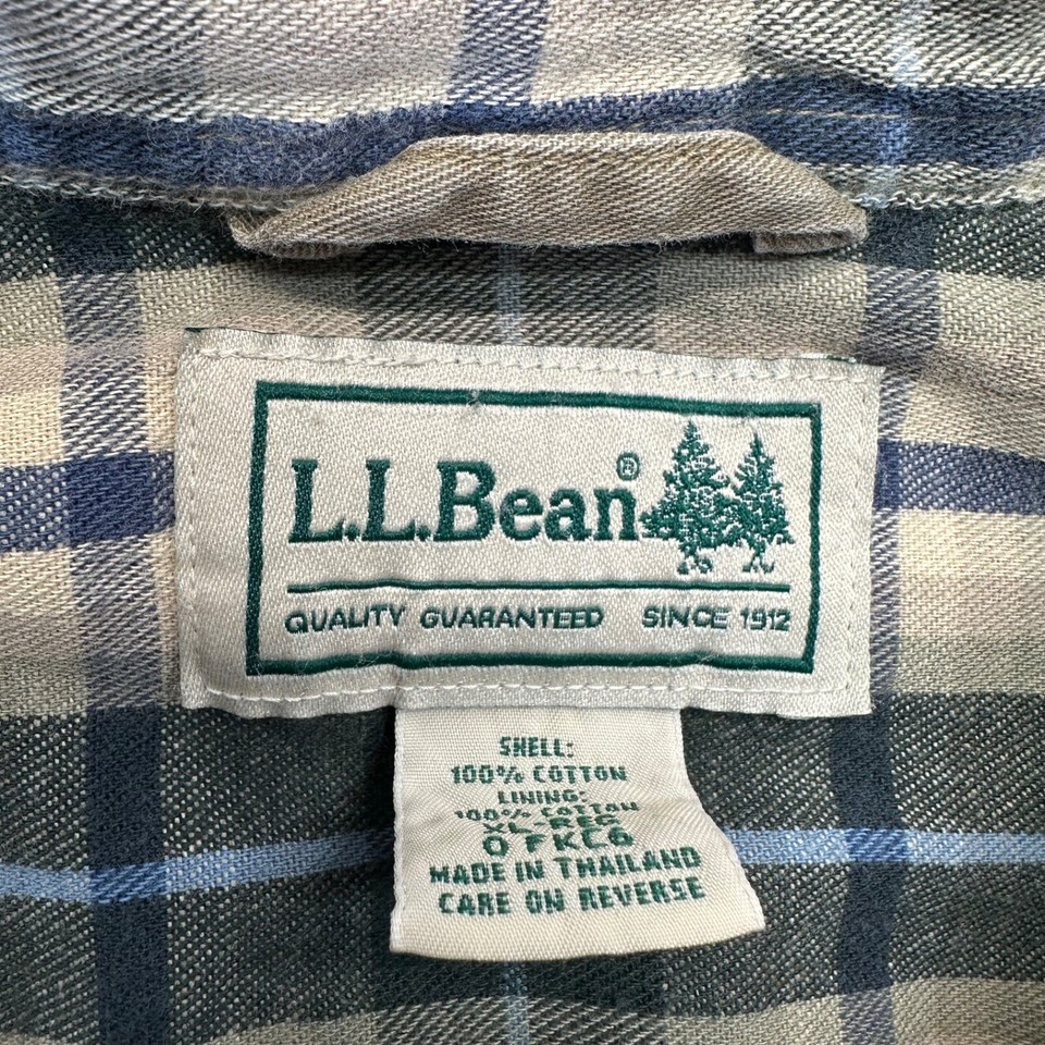 Vintage LL Bean Chore Jacket Mens XL Brown Lined Barn Coat Work Shacket ...