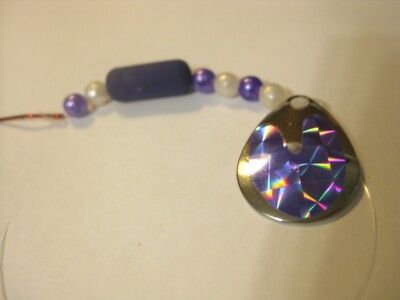 Red Slow Death Hook Float Floating Spinner Blades Rig (Purple ...