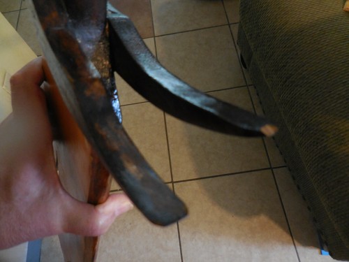 Hand Made and Carved Wooden Large Sword 55.5" Long. Singed by Maker ...